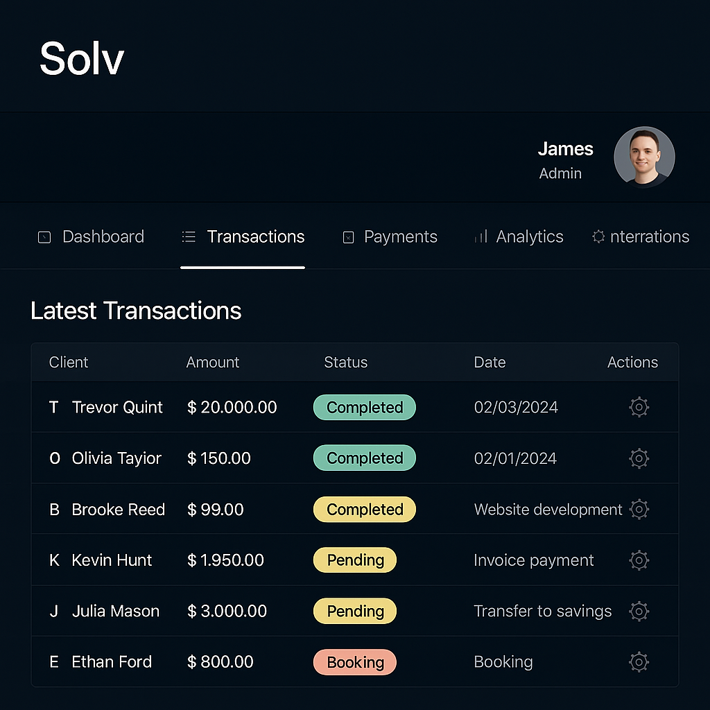 Solv - Financial infrastructure.